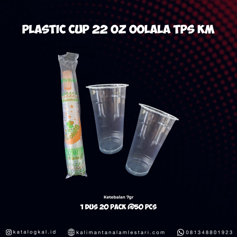[Olala] - Plastic Cup 22oz Oolala TPS KM